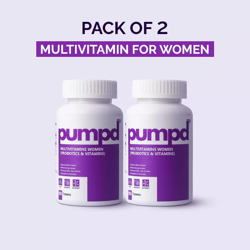 Pumpd Women Multivitamin Combo | Pack of 2 and 3