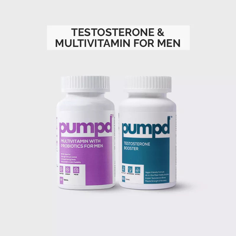 Testosterone Booster & Multivitamin With Probiotics for Men | Combo